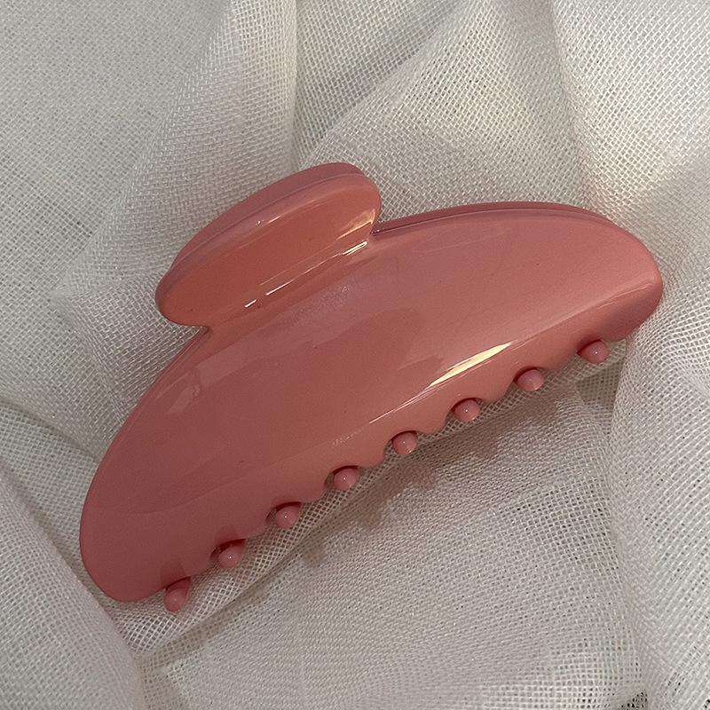 Four-color Minimalist Style Creamy Temperament Fan-Shaped Shark Clip ...