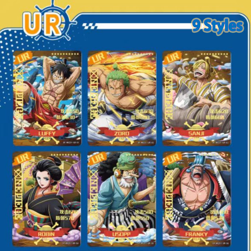 ONE PIECE Card Luffy Zoro SSR UR Anime Storage Game Card Chopper Figure ...