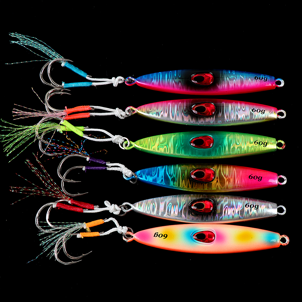 Fishing Jig Lure 20g/30g/40g/60g Deep Sea Fishing Lure Slow Jigging ...