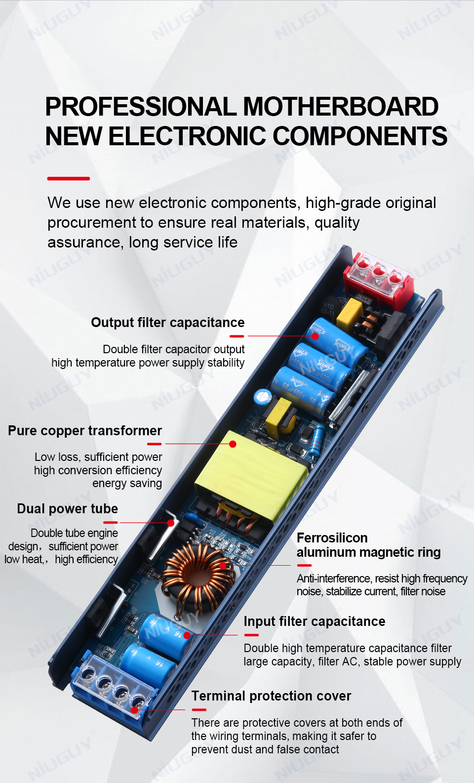 Ultra LED Driver Power Supply AC To DC12V/24V 60W 100W 200W 300W 400W ...