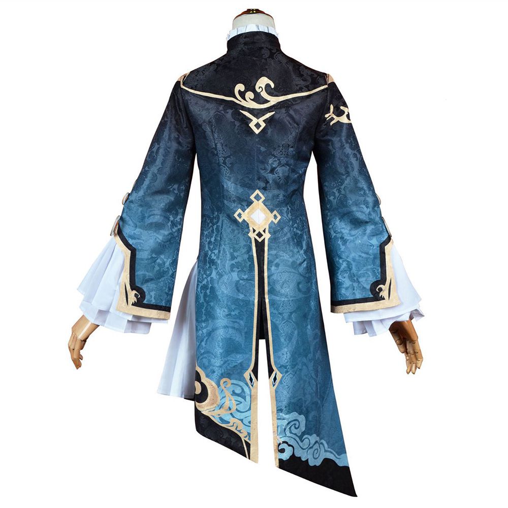 Genshin Impact XingQiu Cosplay Costume Xing Qiu Outfit Shoes Earrings ...