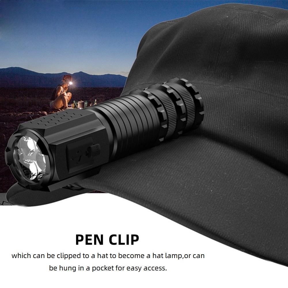 Alonefire Super Bright 3x P35 LED Flashlight Waterproof Multi ...