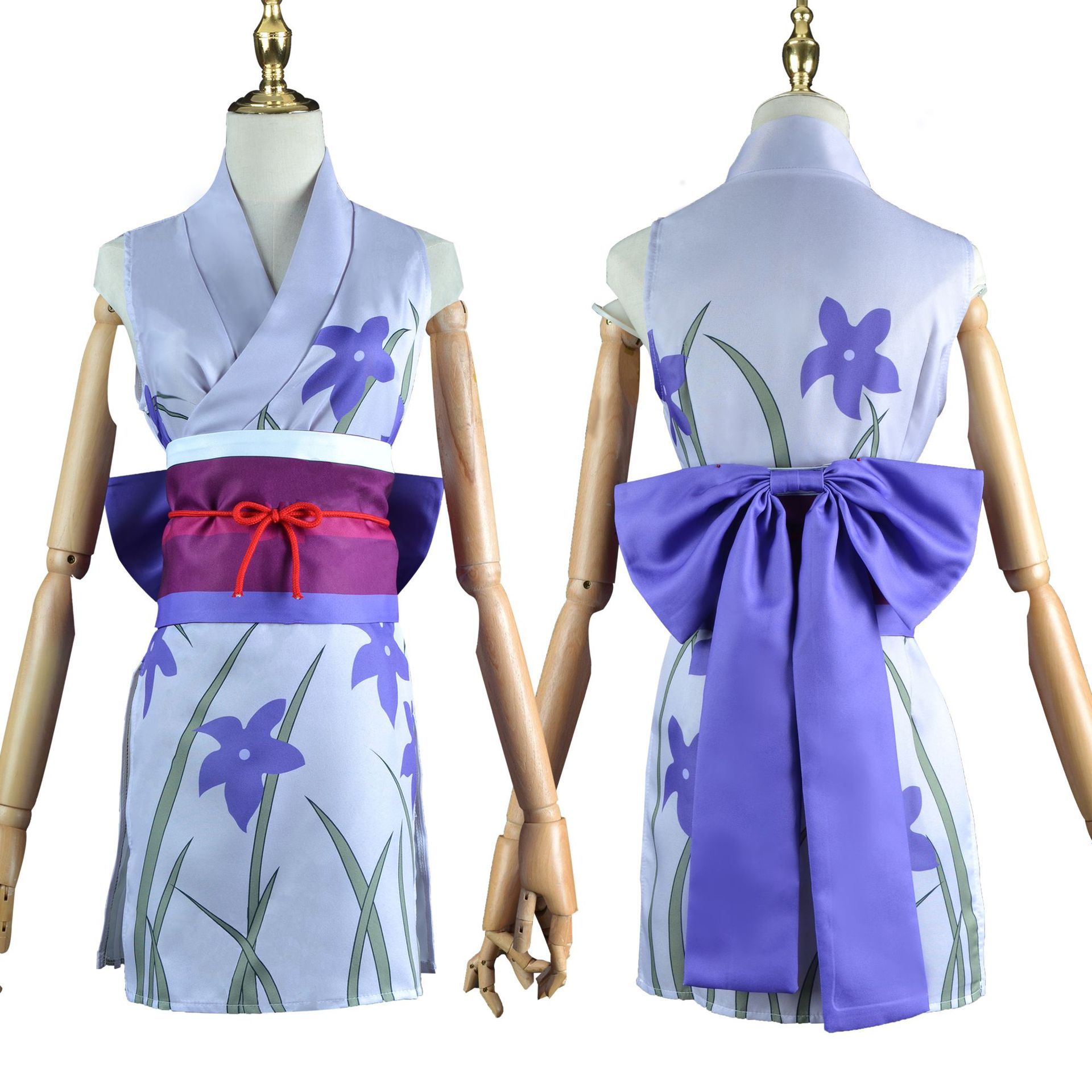 One Piece Nico Robin Cosplay Costume Roronoa Zoro Kimono Robe Full Set ...