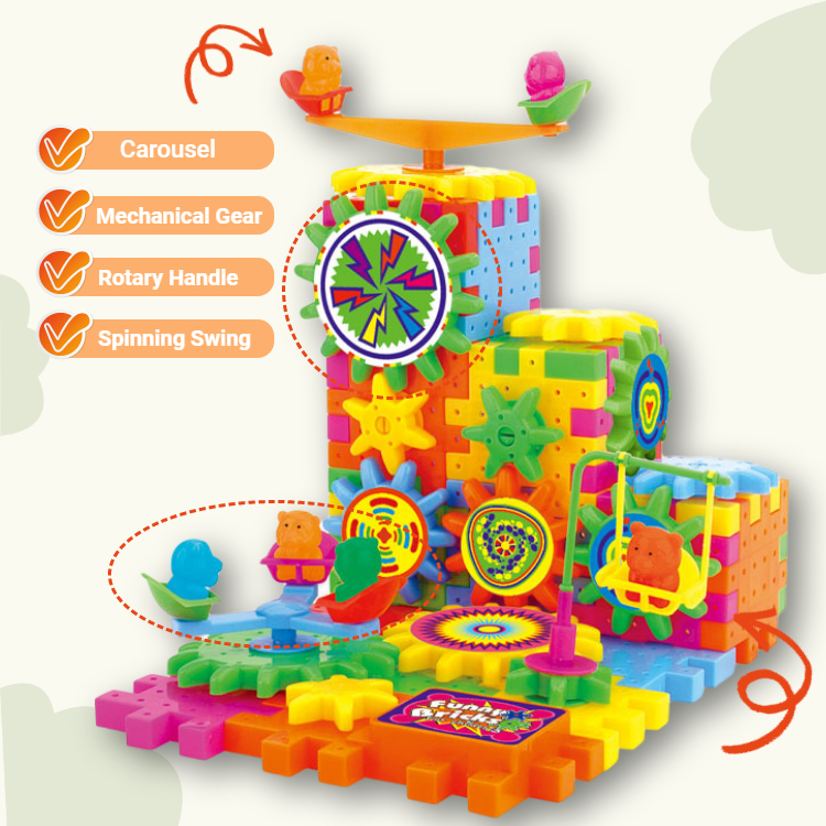 81pcs Toys for kids DIY Electric building blocks toy Bricks Puzzle Toys ...