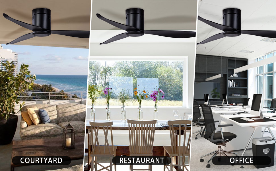CHNT Ceiling Fan With Light Remote Control Big Size Inverter DC Motor ...