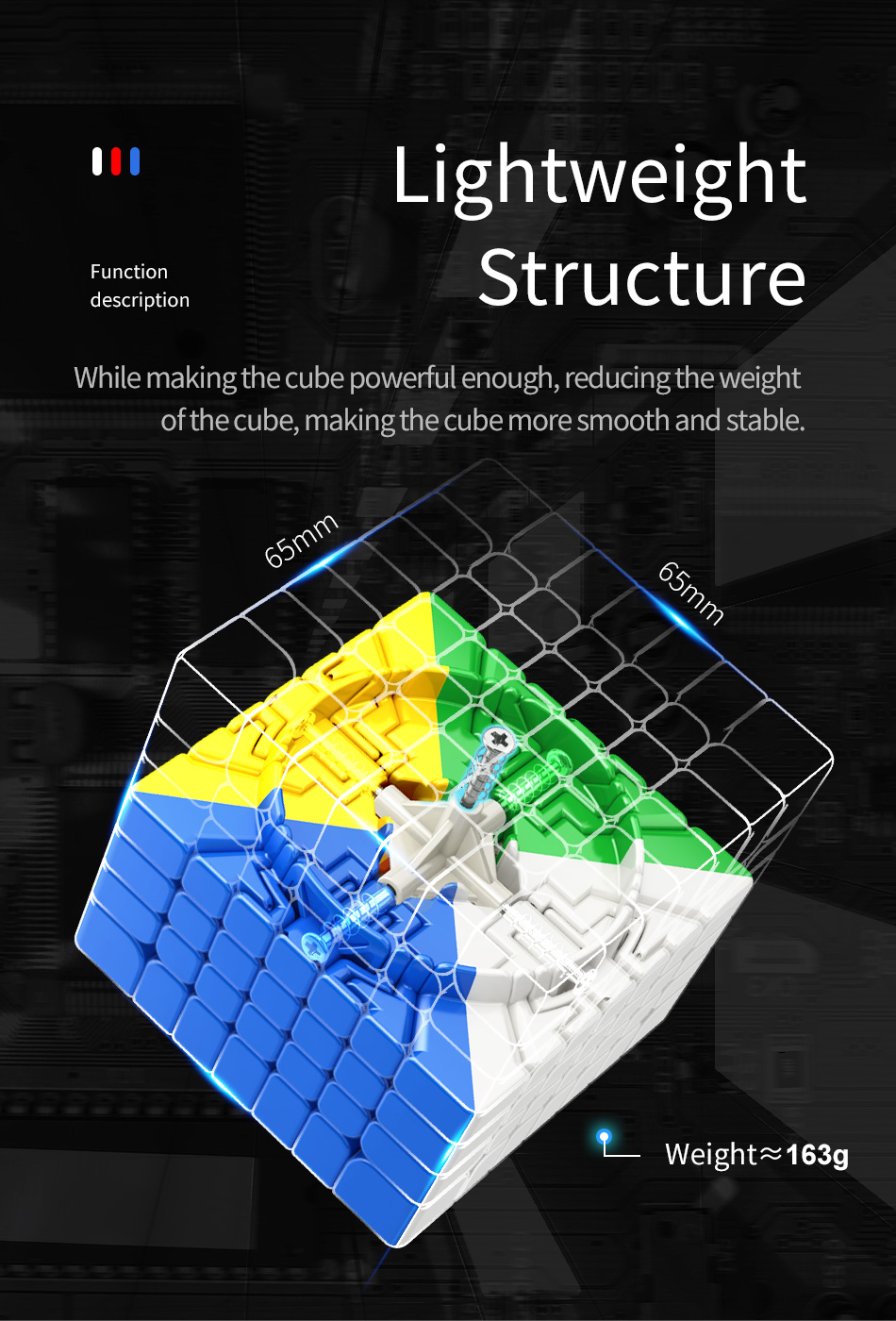 MOYU AoFu WRM 7X7 Magnetic Magic Speed Cube Stickerless Professional ...