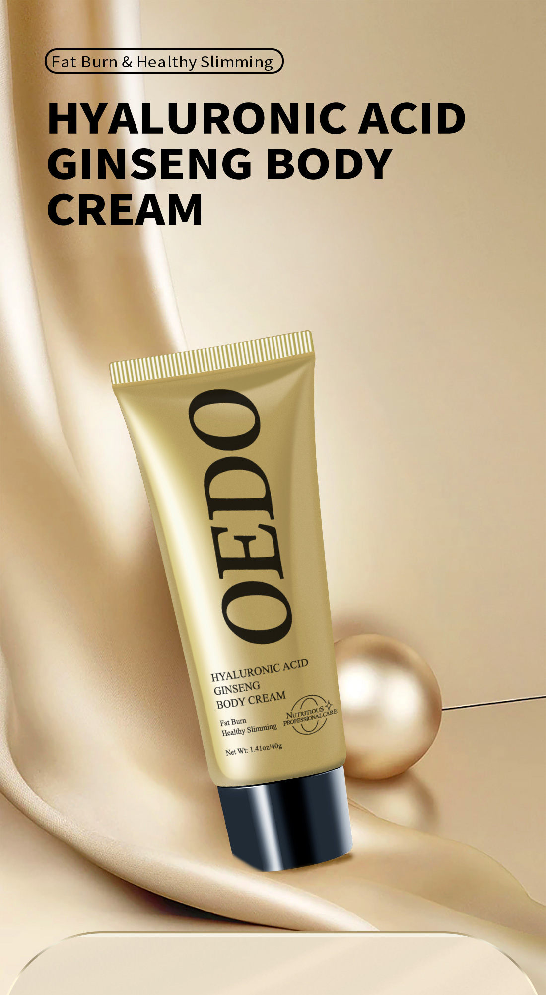 OEDO Hyaluronic Acid Ginseng Slimming Cream Reduce Cellulite Lose ...