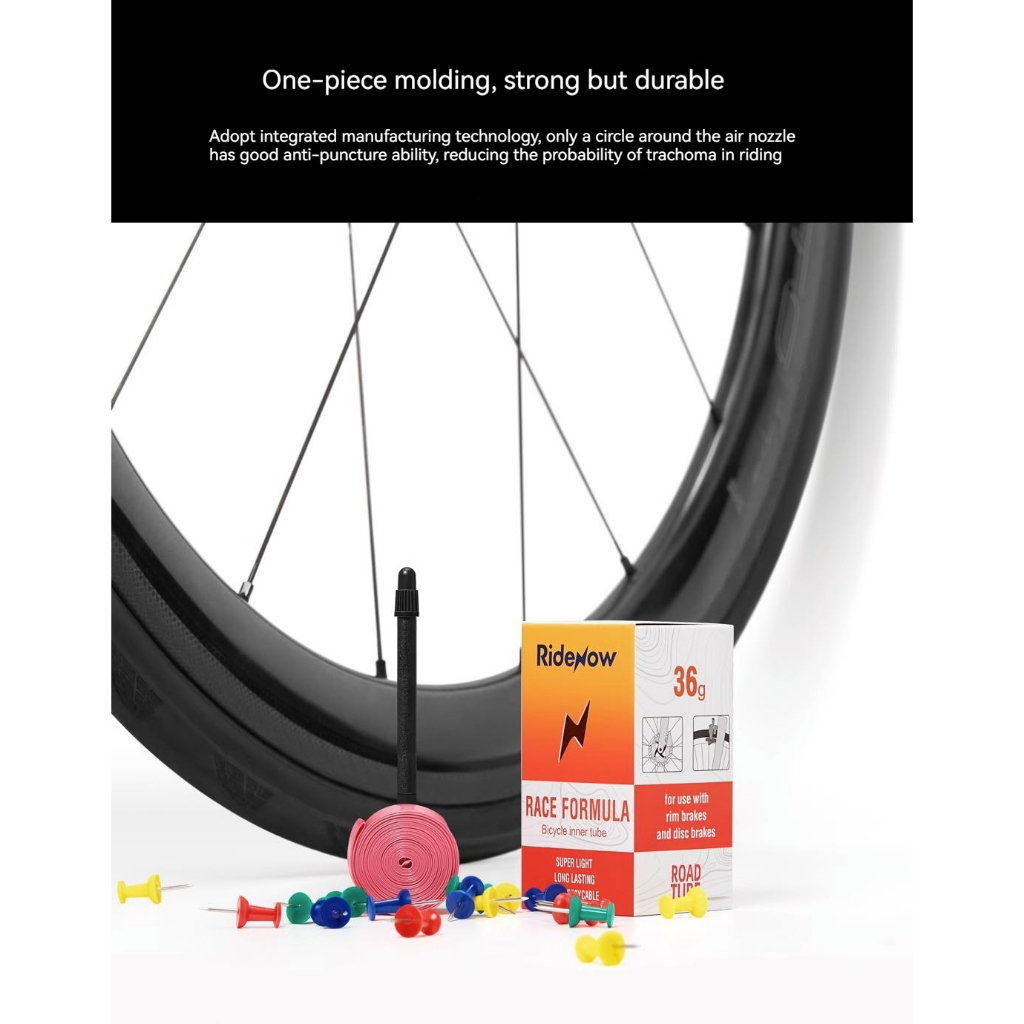 Ready stock!! Ridenow Ultralight Bicycle Inner Tube 24g 36g TPU 700x18-32c 45mm/65mm/85mm Road ...