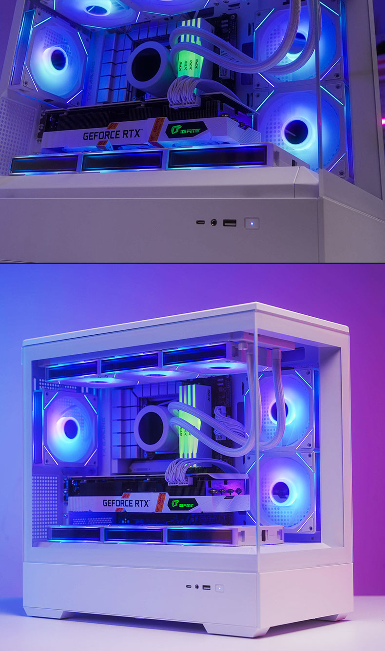 Jungle Leopard Interstellar CPU Fan ARGB 120mm White Prism Lian li Same ...