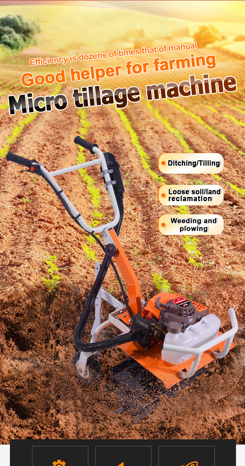 Micro-Tiller, Plowing, Soil Turning And Rotary Tiller, Wasteland ...