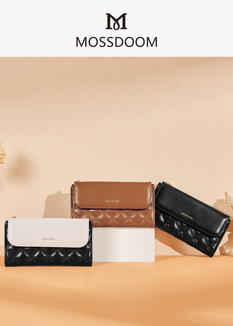 MOSSDOOM Women's Bag Dompet Wanita Simpel Panjang Simple Long Wallet ...