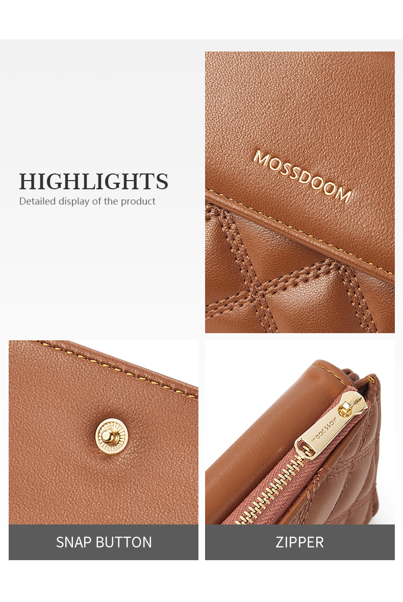 MOSSDOOM Women's Bag Dompet Wanita Simpel Panjang Simple Long Wallet ...