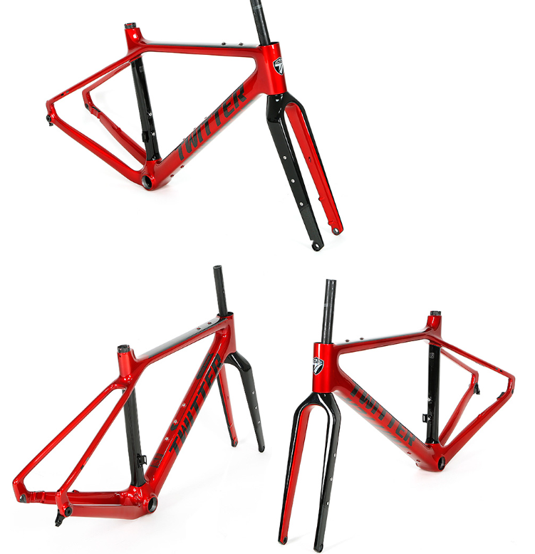 TWITTER gravel X PRO bicycle frame 700C XC racing carbon fiber axle ...