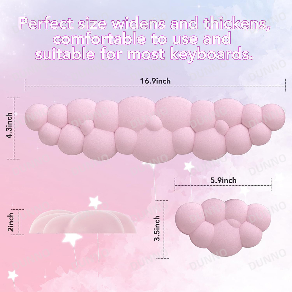 Cloud Keyboard Wrist Rest Soft Leather Memory Foam Wrist Support ...
