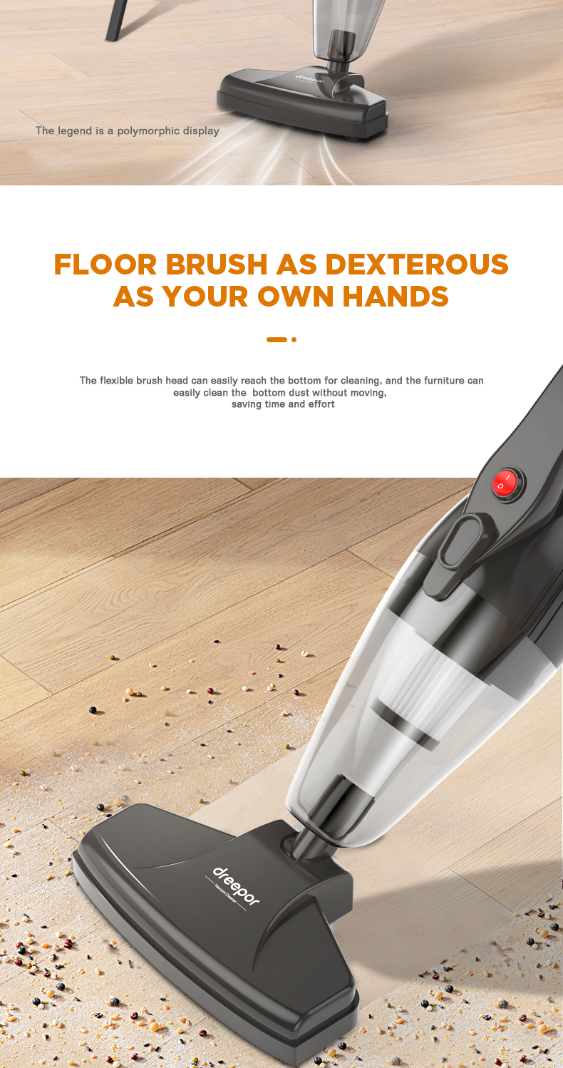 Dreepor Vacuum Strong Suction Vacuum Cleaner Household Handheld ...