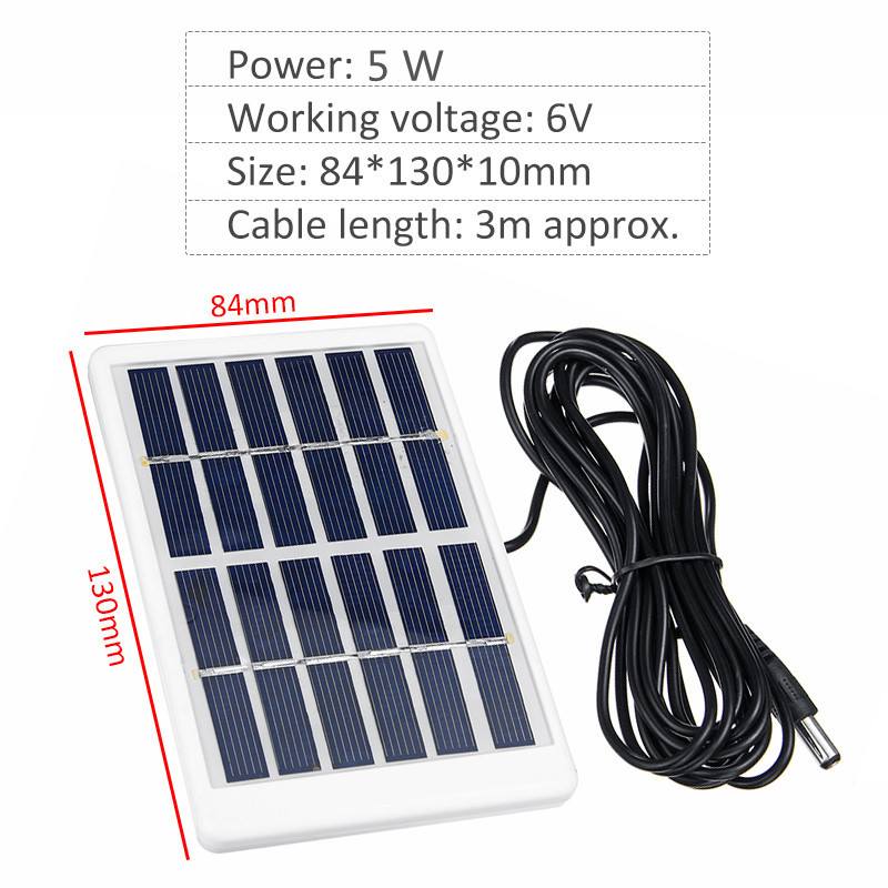 5W 6V Small Solar Panel with DIY Monocrystalline Cell with 10A/20A/30A ...