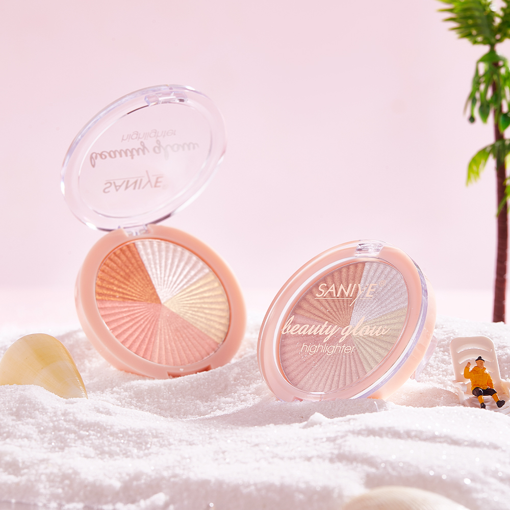 SANIYE 5 Color Pearl Facial Highlight Professional Beauty Makeup E0155 ...