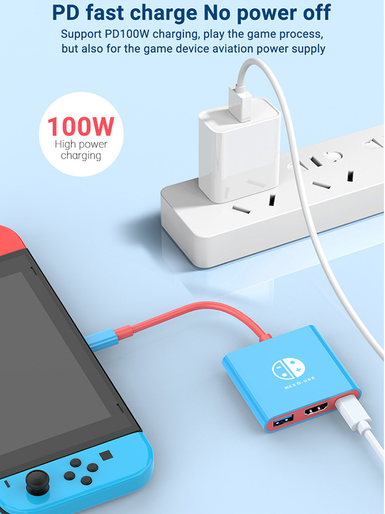 Switch Switch to HDMI Three-in-One Docking Station HD Adapter ...