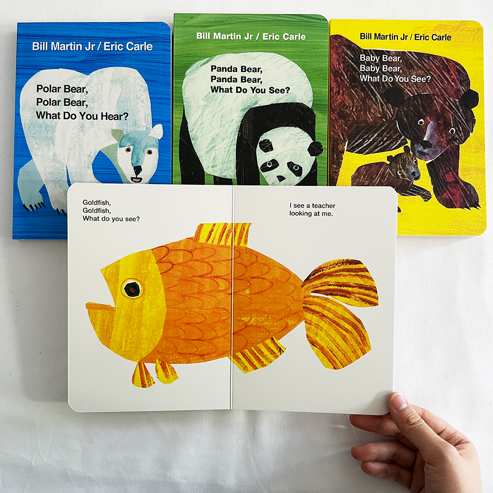 4Books/set Brown Bear Collection By Eric Carle English Picture Books ...