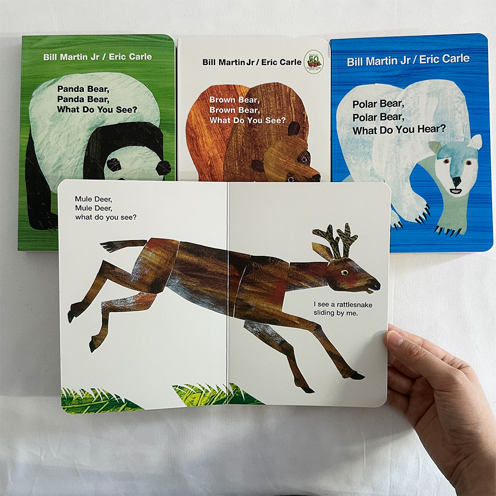 4Books/set Brown Bear Collection By Eric Carle English Picture Books ...