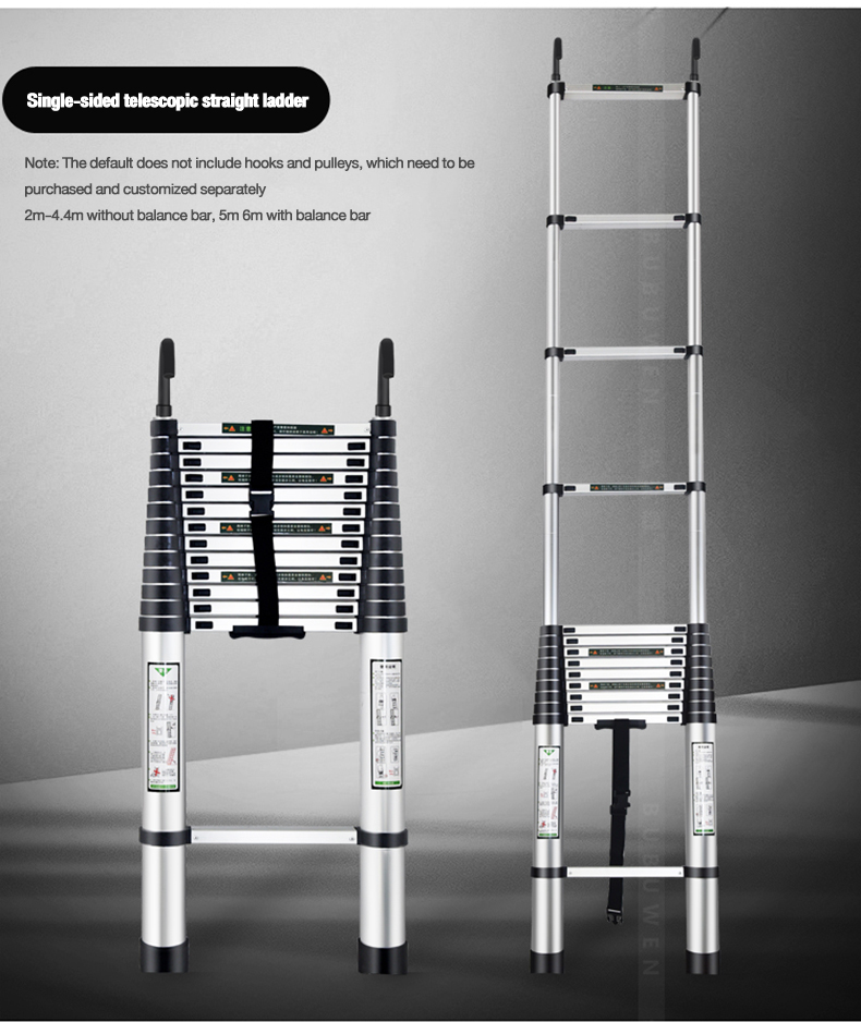 Telescopic foldable Ladder folding aluminum ladder,multi-function ...