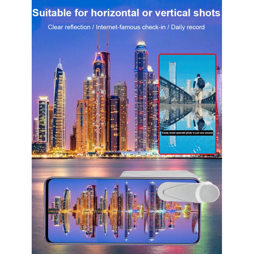 Smartphone Camera Mirror Reflection Clip Kit Travel Shooting Props ...