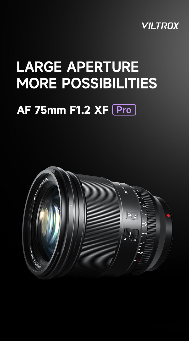 Viltrox 75mm f1.2 Pro AutoFocus Large Aperture Lens For FX / E / Z Mount Mirrorless Cameras ...