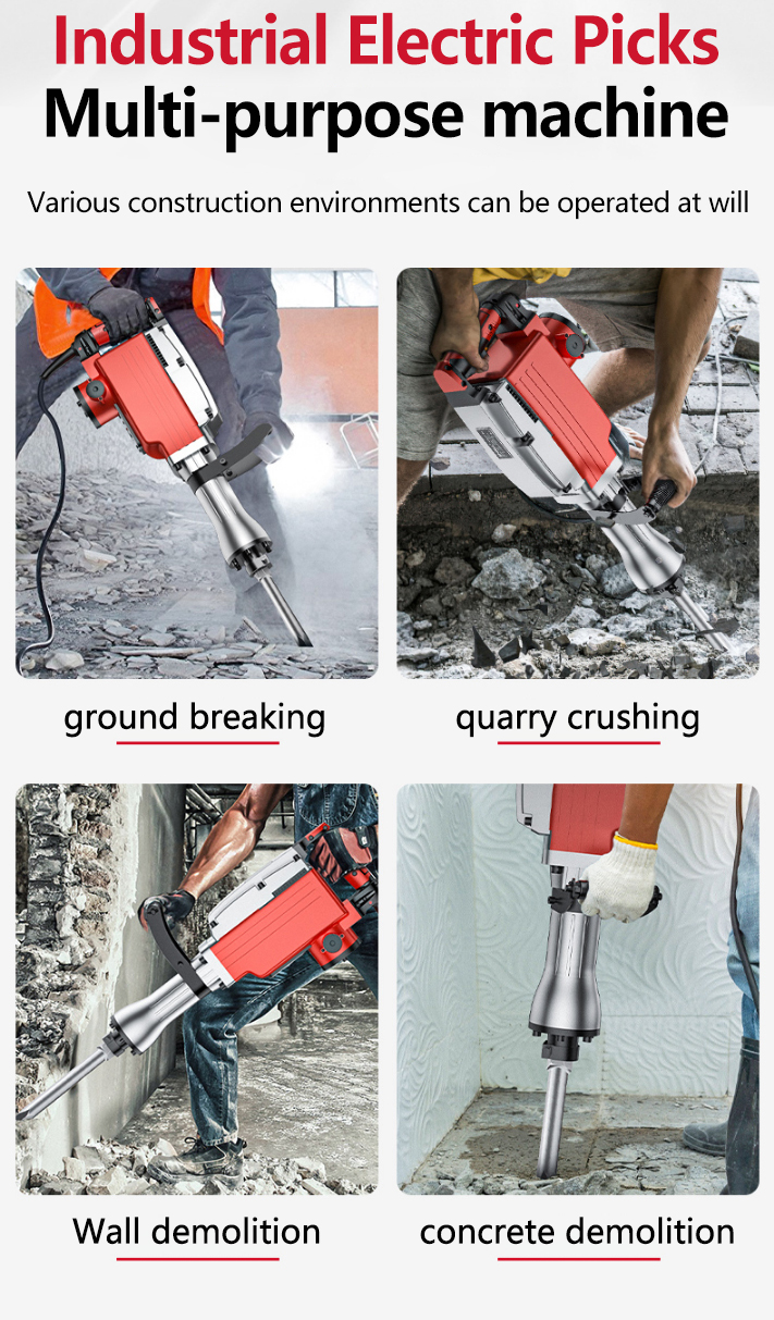 Demolition Hammer /Jack Hammer HEAVY DUTY Electric Rock Drill ...
