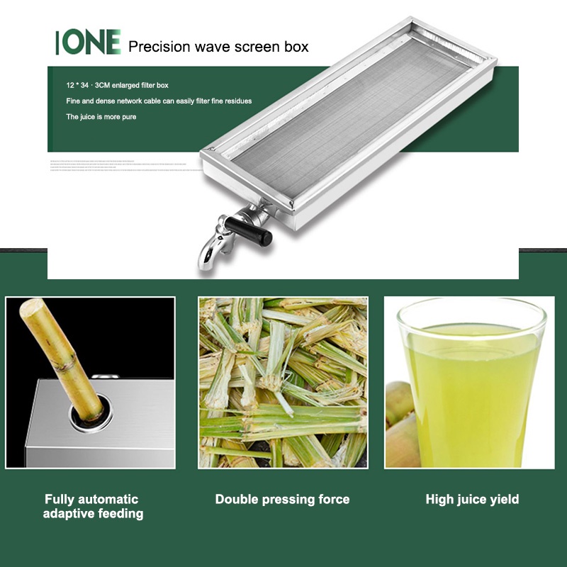 Manual Sugar Cane Juice Extractor Stainless Rollers Heavy Duty | Shopee ...