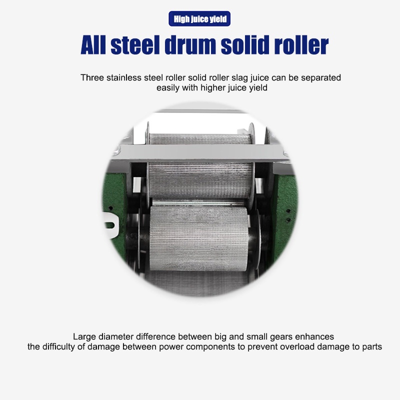 Manual Sugar Cane Juice Extractor Stainless Rollers Heavy Duty | Shopee ...