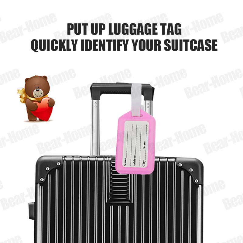 【2-4pcs】Travel Bag Tag Plastic Luggage Tags Suitcase Tags School Bag ...