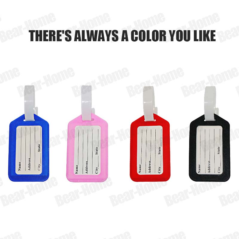 【2-4pcs】Travel Bag Tag Plastic Luggage Tags Suitcase Tags School Bag ...