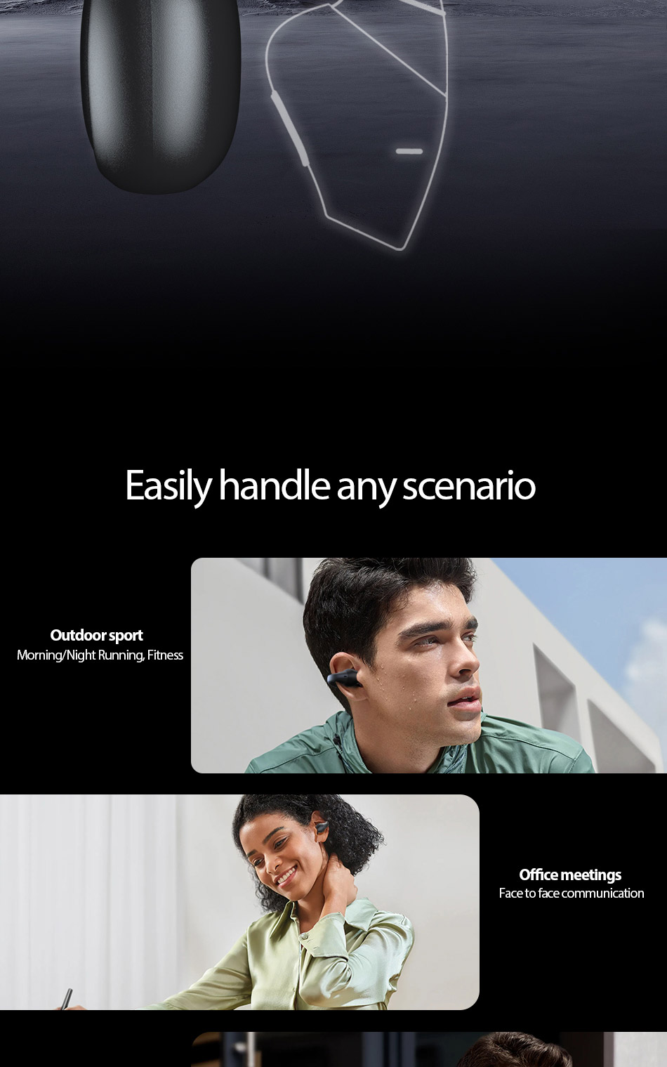 Monster Open Ear 200 Noise-Cancelling Bluetooth Earphone Sport ...