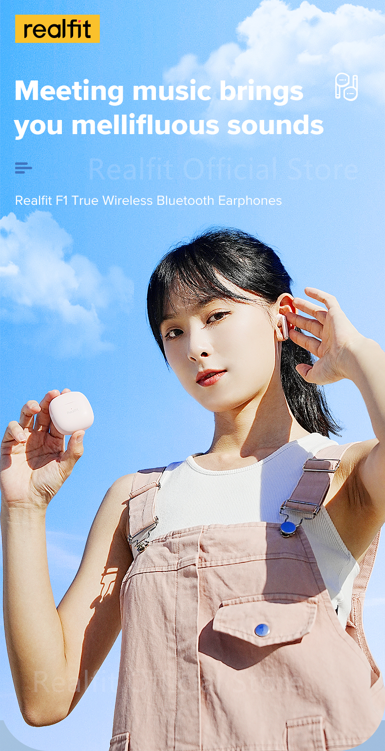 Realfit F1 Bluetooth Earphone Excellent HIFI Quality Wireless Earbuds ...