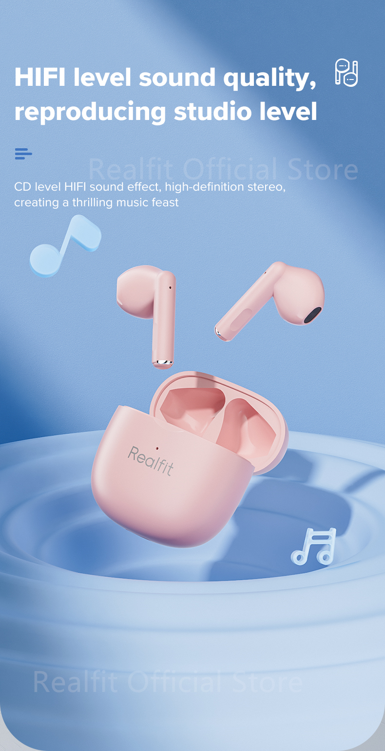 Realfit F1 Bluetooth Earphone Excellent HIFI Quality Wireless Earbuds ...