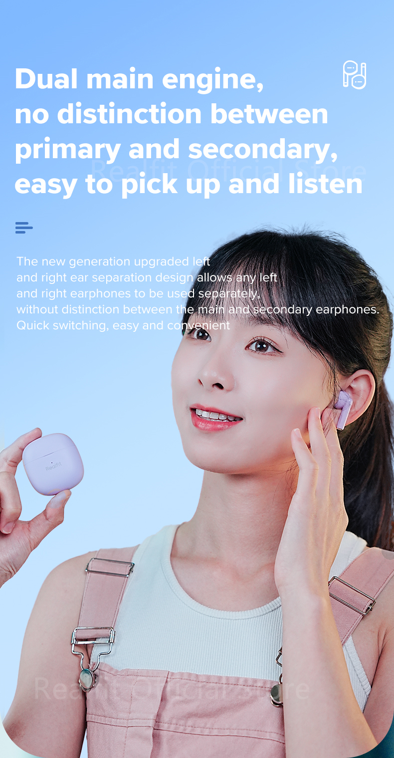 Realfit F1 Bluetooth Earphone Excellent HIFI Quality Wireless Earbuds ...