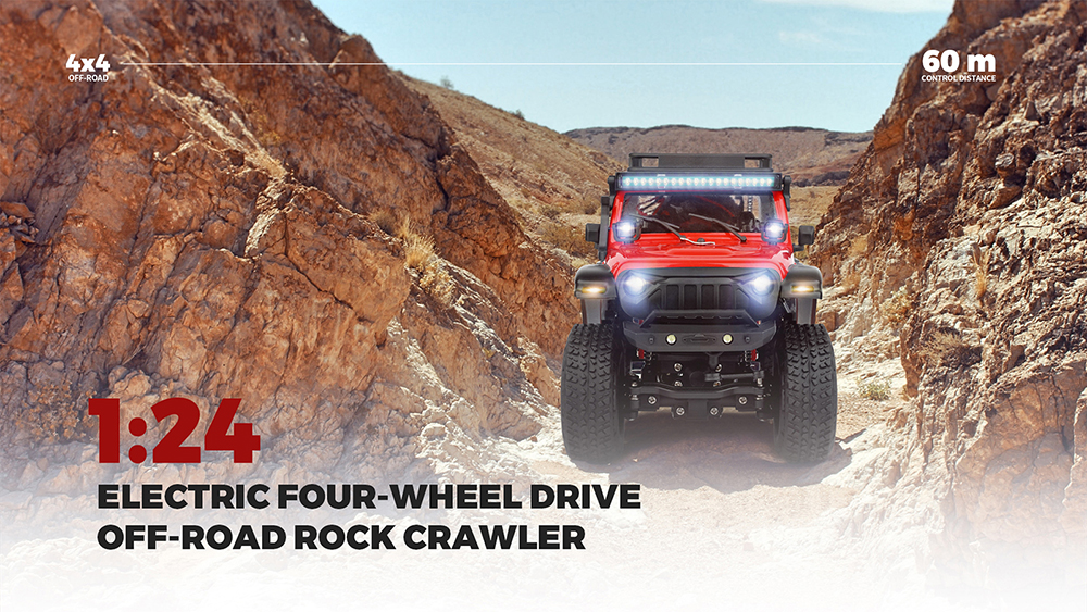 Wltoys XK 2428 RC Car 2.4GHz 4WD 1/24 RTR LED Light Off-Road Vehicle ...