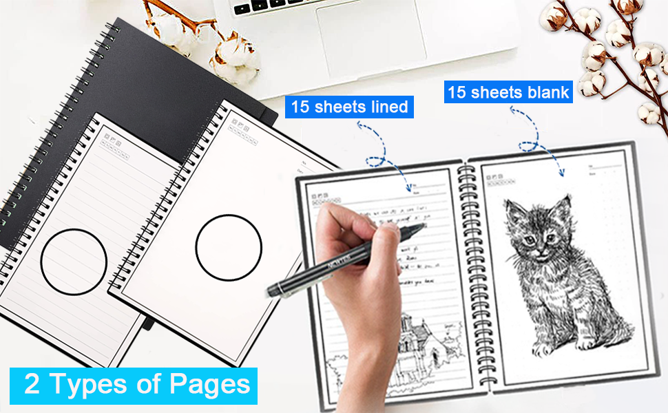 Smart Reusable Notebook Reusable And Erasable Dot Grid Eco Friendly Notebook Waterproof Notebook