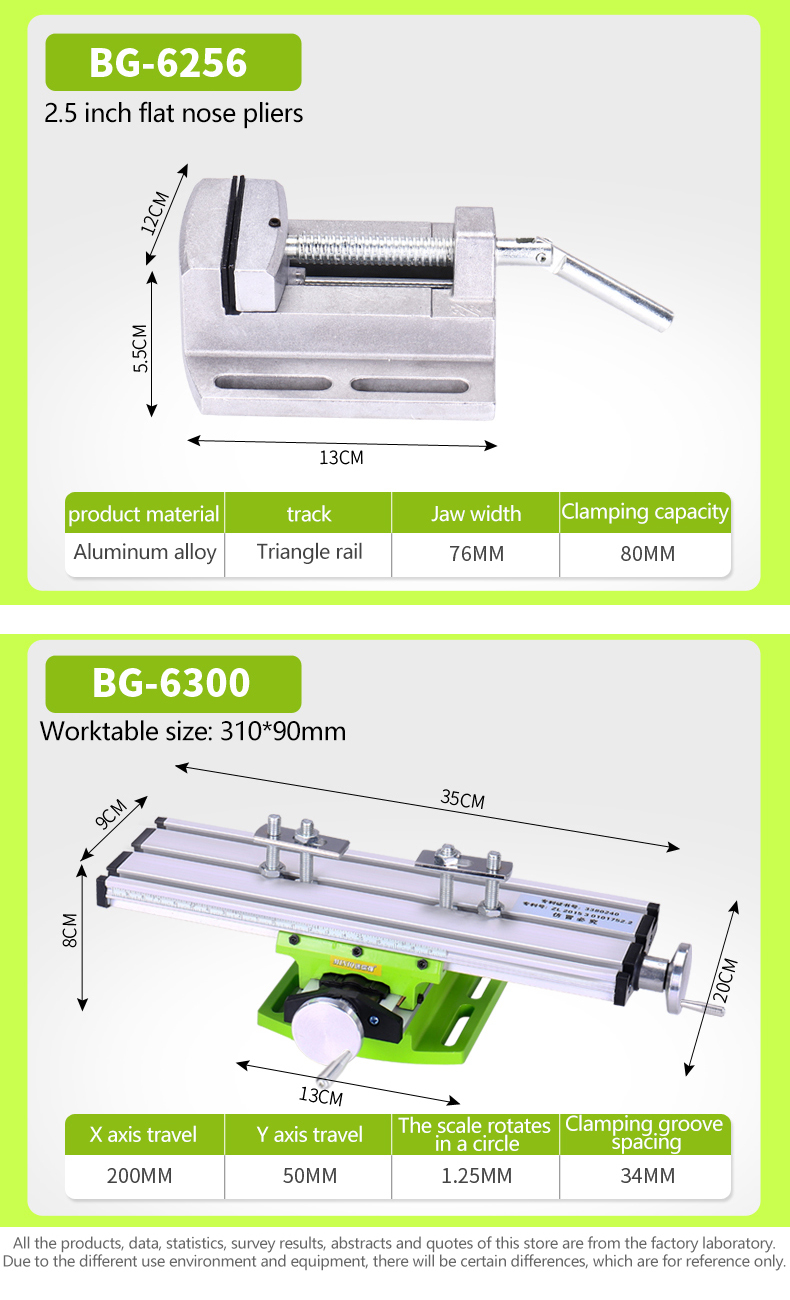 Mini Milling Machine Work Table Cross Slide Bench Drill Press Vise ...