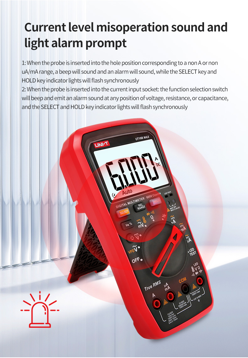 UNI-T True RMS Digital Multimeter UT15B MAX UT17B MAX UT18B MAX AC DC 10A 1000V Resistance ...