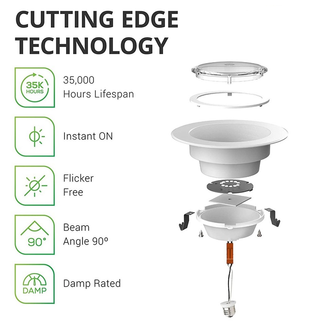LED Ultra Thin Ceiling Light Tricolor Pin Light Downlight Recessed ...