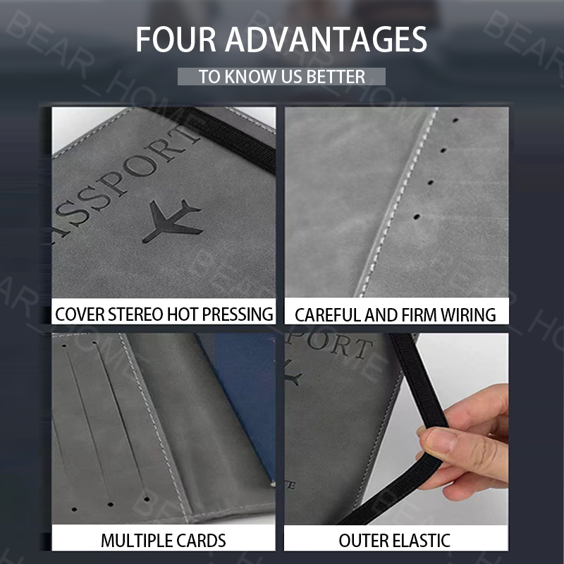 Rfid Passport Holders Pu Leather Passport Holder Organizerpassport 8805