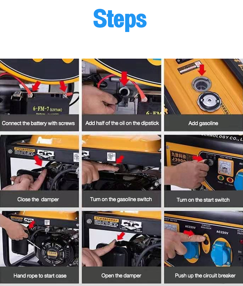 3.5KW generator for home Gasoline Generator Small household generator ...