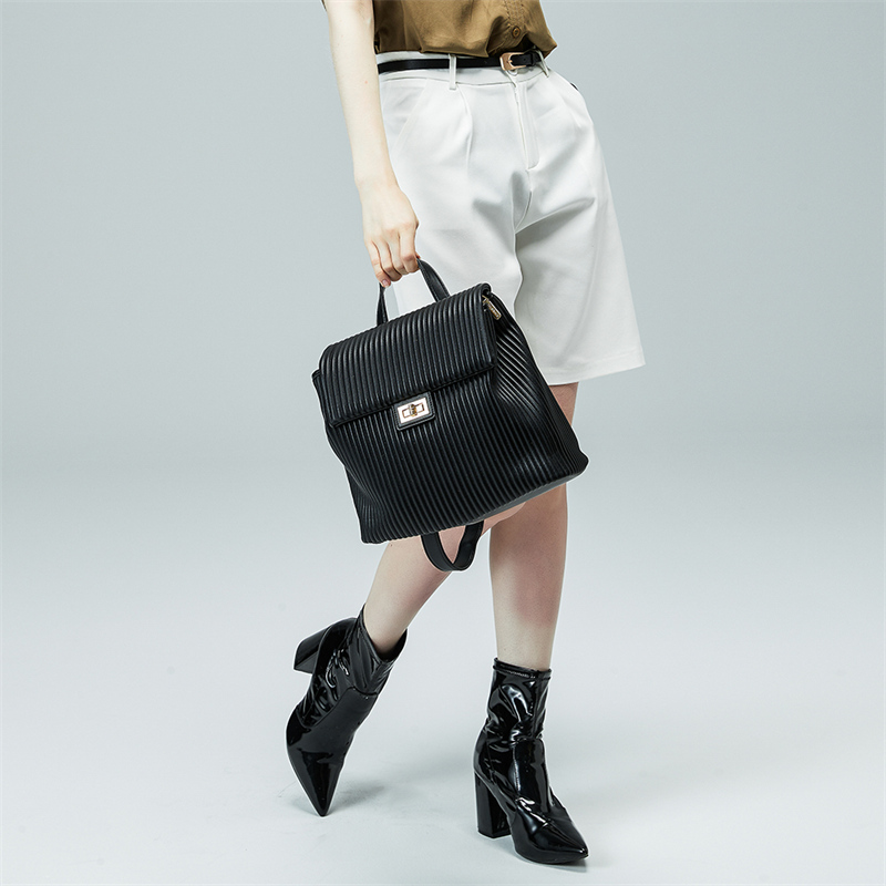 Seagloca Fashion Large Capacity Black Backpack For Women Student ...