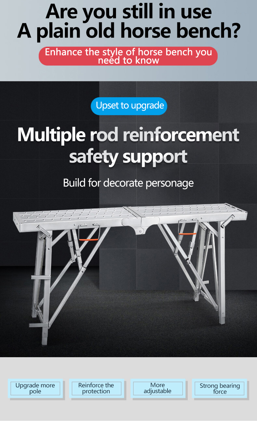 monkey Folding Ladder Platform, Portable Scaffolding, Mobile Stepper ...