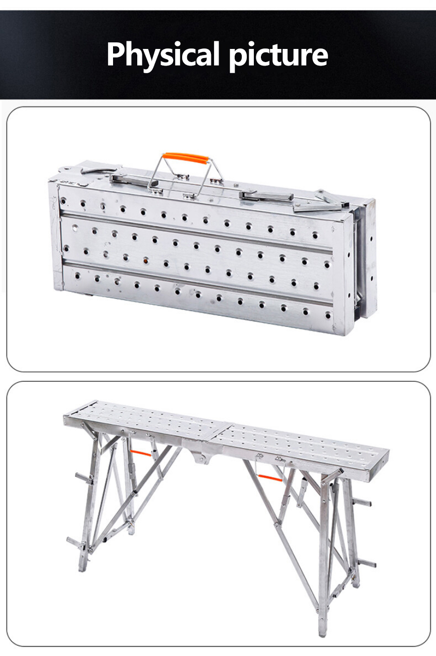 Folding Ladder Platform, Portable Scaffolding, Mobile Stepper, Height ...