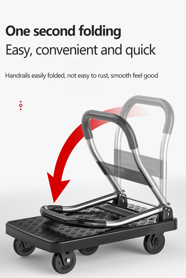 MONKEY Hand Truck Platform Trolley Push Cart Trolley Flat Bed portable ...