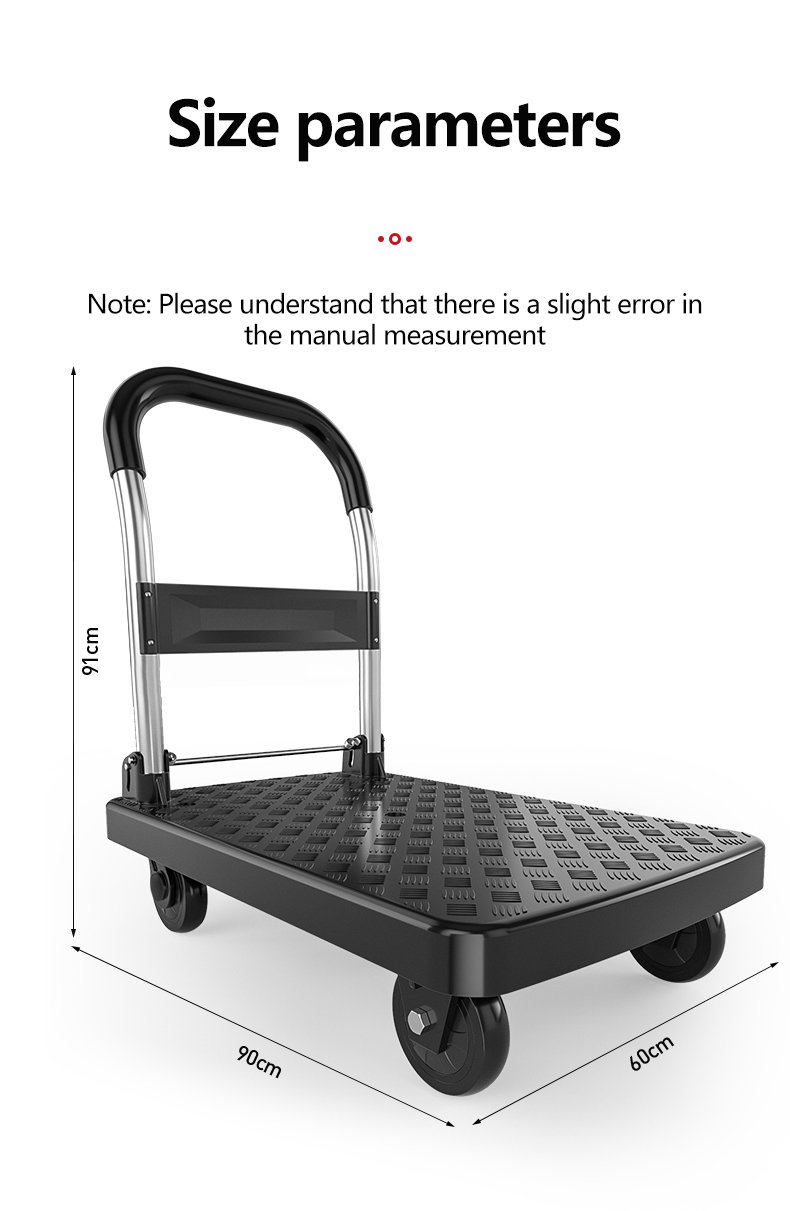 MONKEY Hand Truck Platform Trolley Push Cart Trolley Flat Bed portable ...