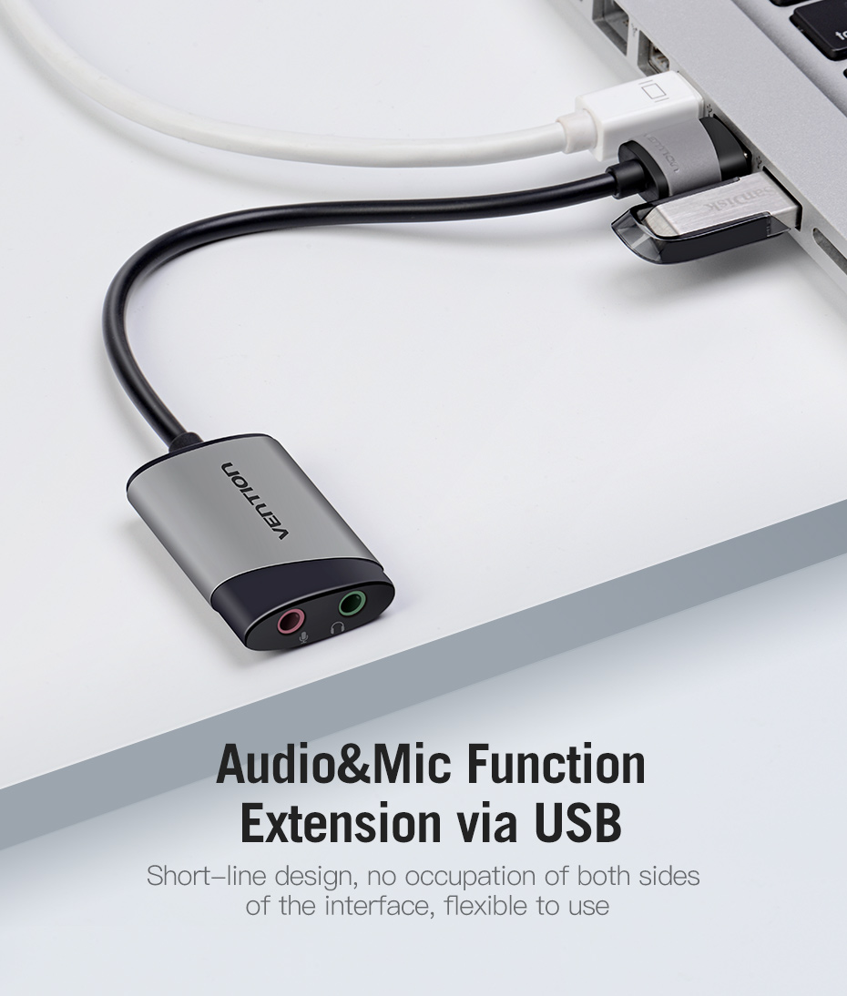Vention USB Sound Card USB To 3.5mm Audio Adapter | Shopee Philippines