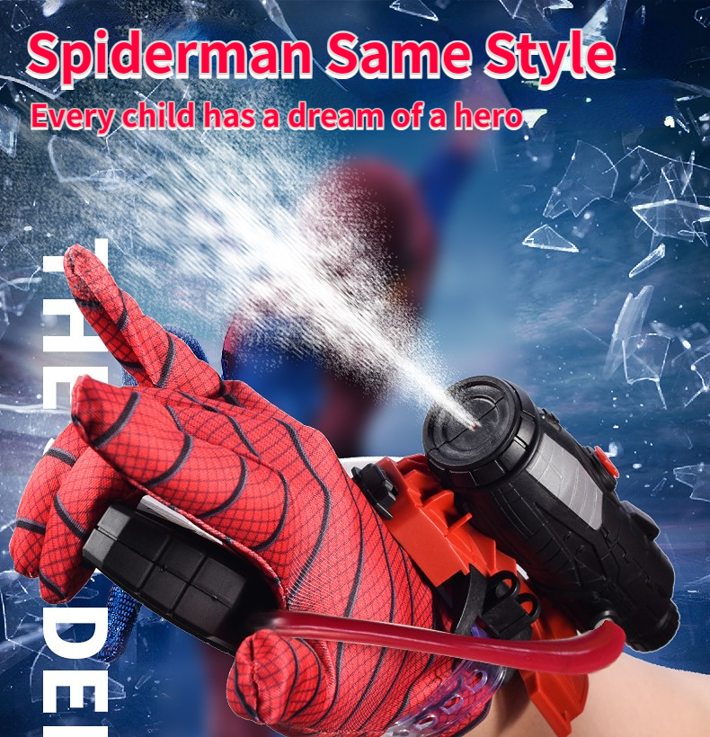 Spiderman Wrist Water Gun Launcher spider web toy Summer Outdoor Toy ...